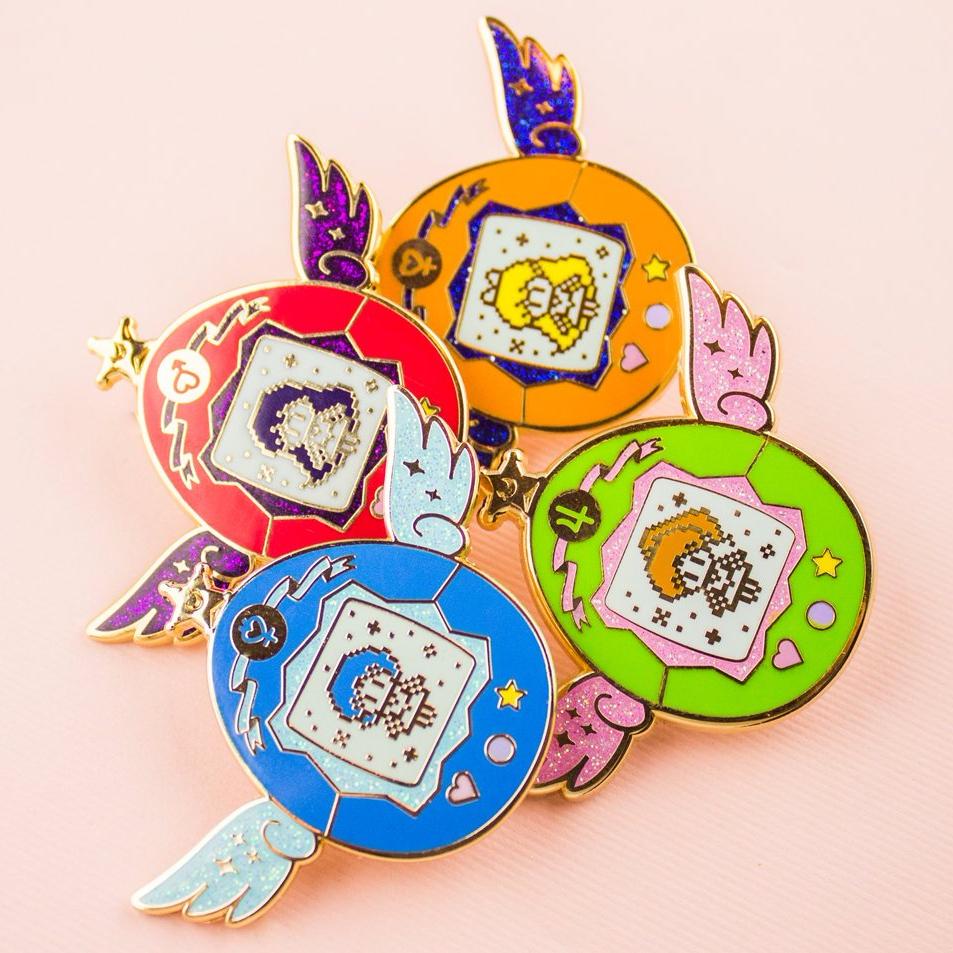 Inner Senshi Pets Enamel Pin Set – Floating Forest Studio